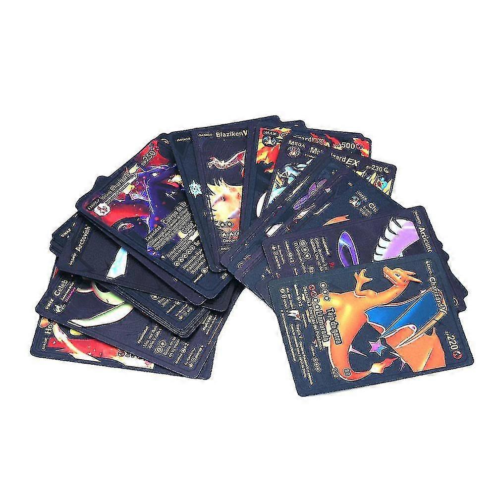 Pokemon Cards Metal Gold Silver Pokemon Cards English Card Version ...