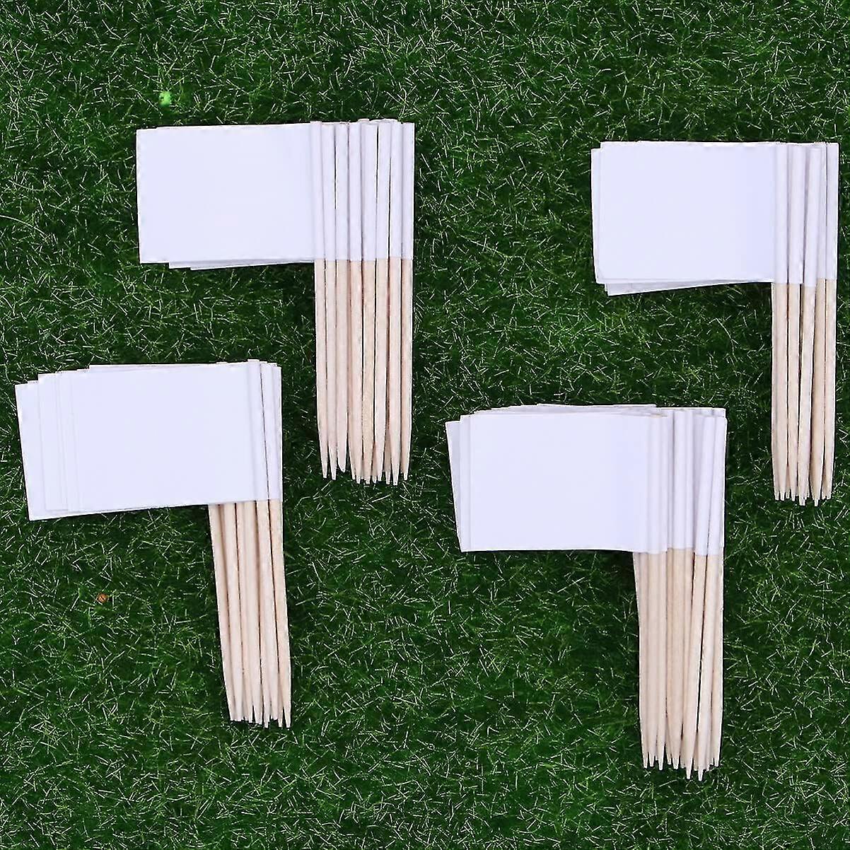 Cheese Board Accessories - White Toothpick Flags, Food Labels for Party ...