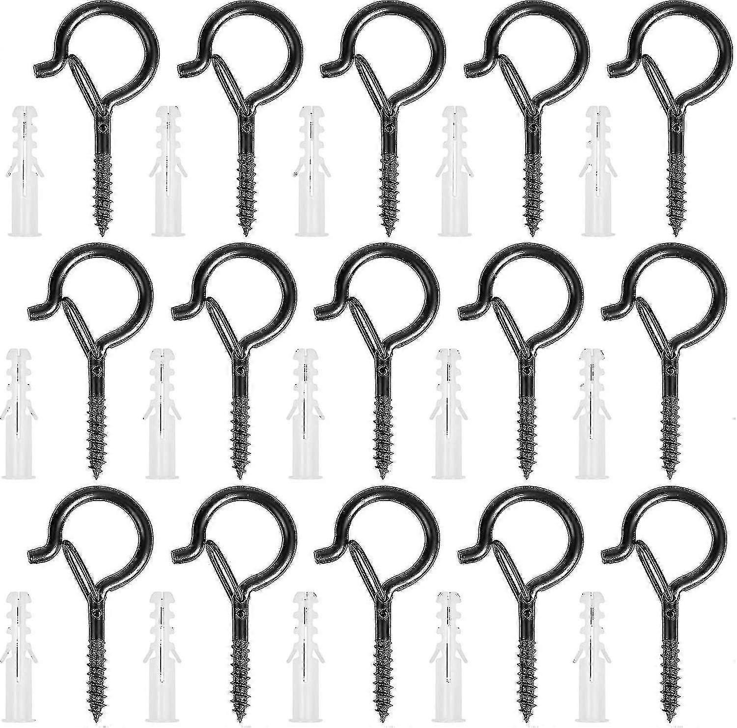 20 Piece Storage Hook Hooks, Screw Hook, Heavy Duty Bracket, Mounting ...