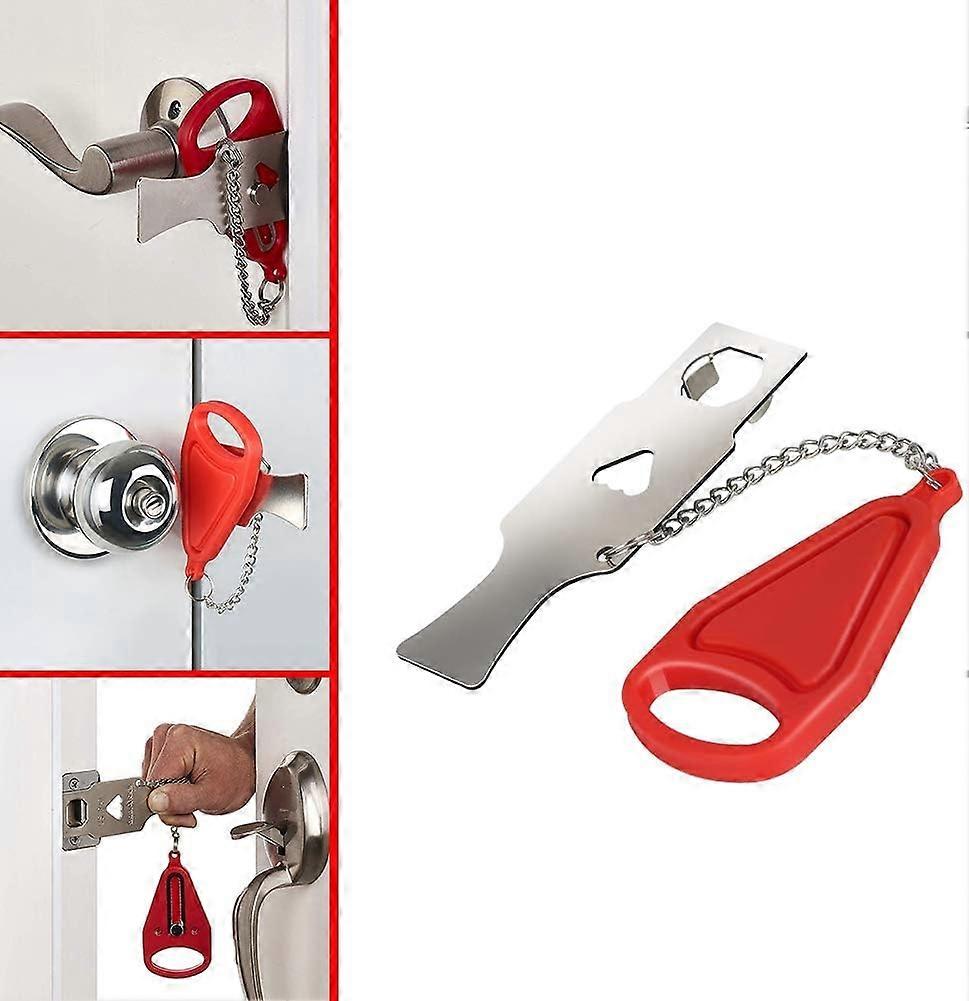 Portable Door Lock, Lock Hotel Travel Locker Door Home Security for ...