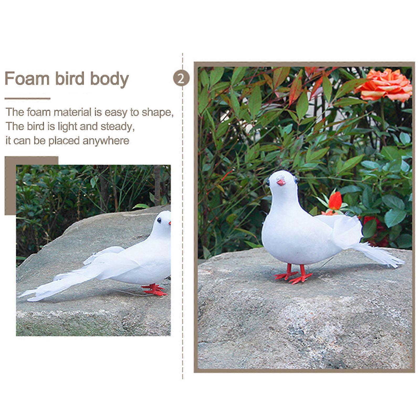 50% OFF,Artificial Birds Feathered Birds Parrot Figure Decor Fake ...