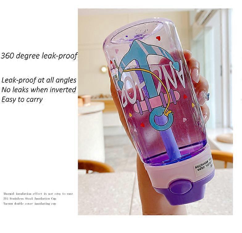 Kids Water Sippy Cup Baby Feeding Cups with Straws And Straps | Fruugo UK