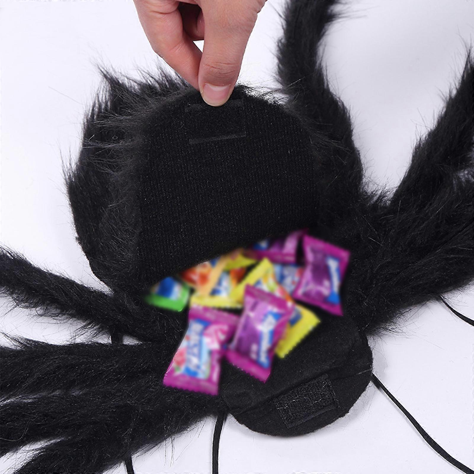 Spider Backpack for Halloween, Realistic Plush Spider with Adjustable ...