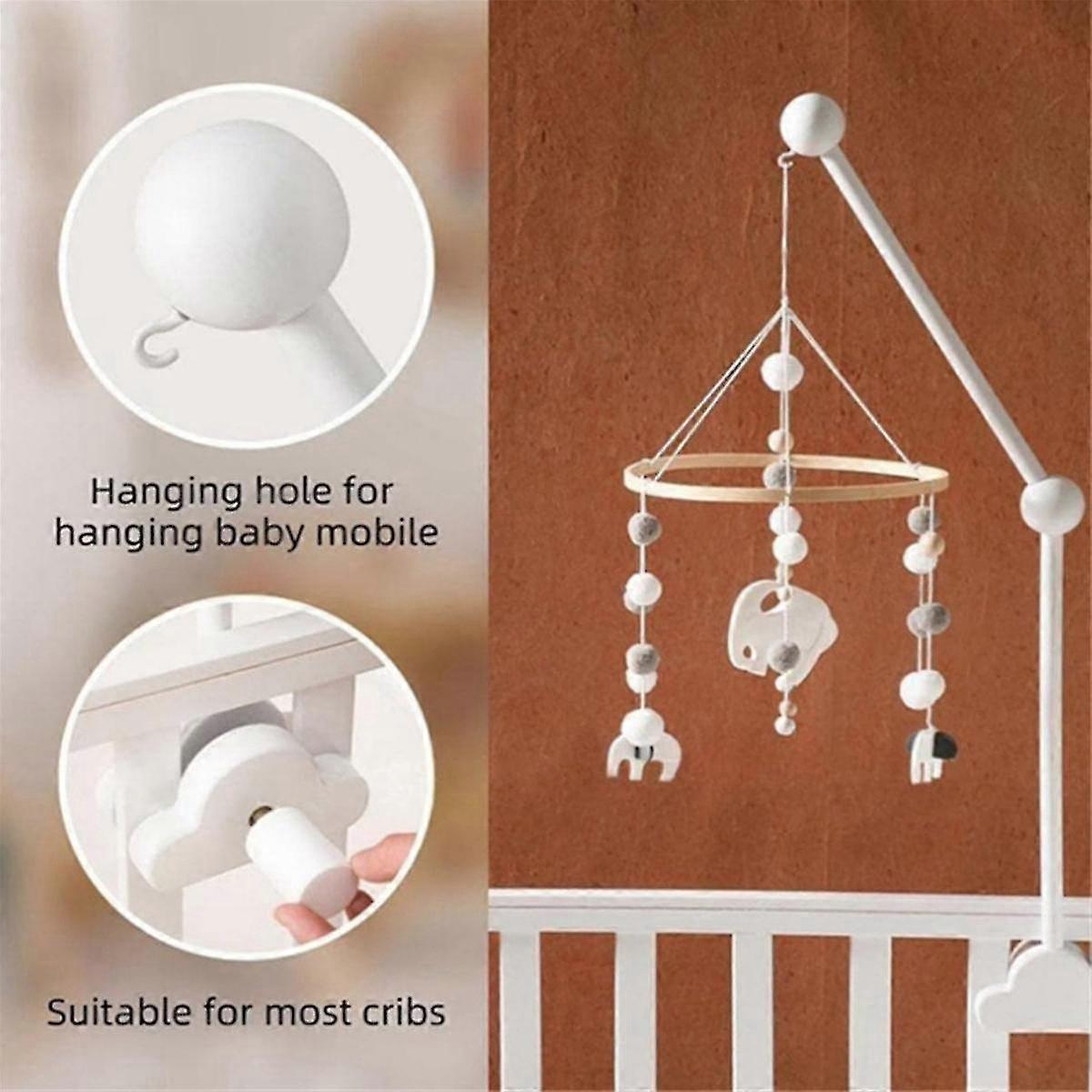 Hanging Wooden Crib Mobile Arm, Mobile Holder Arm, Mobile Arm For Crib Wooden Accessories B ...