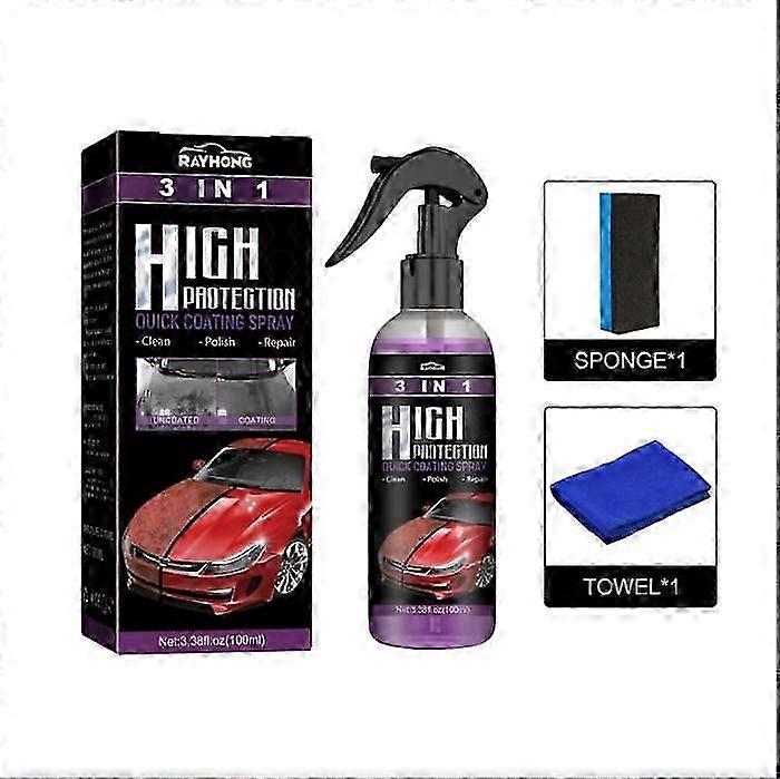 High Protection Quick Car Ceramic Coating Spray 3 in 1 -Fast Dispatch | Fruugo UK