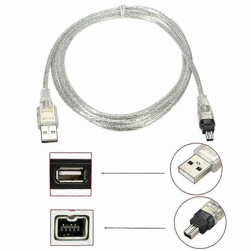 Mini DV to USB Cable FireWire IEEE 1394 HDV Video Capture Cord for ...