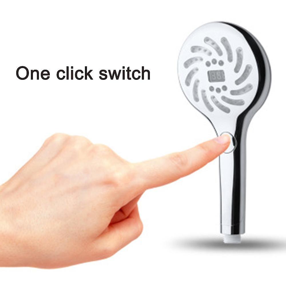 Led Shower Head, 3 Colors Color Change Temperature Control, 3 Jet Types ...