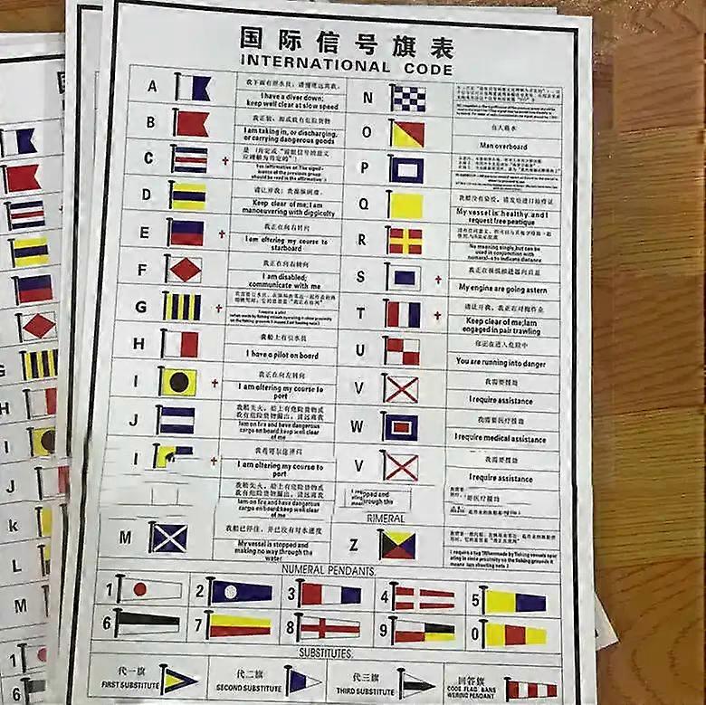 40 sides/set International language marine nautical signal flags ships ...