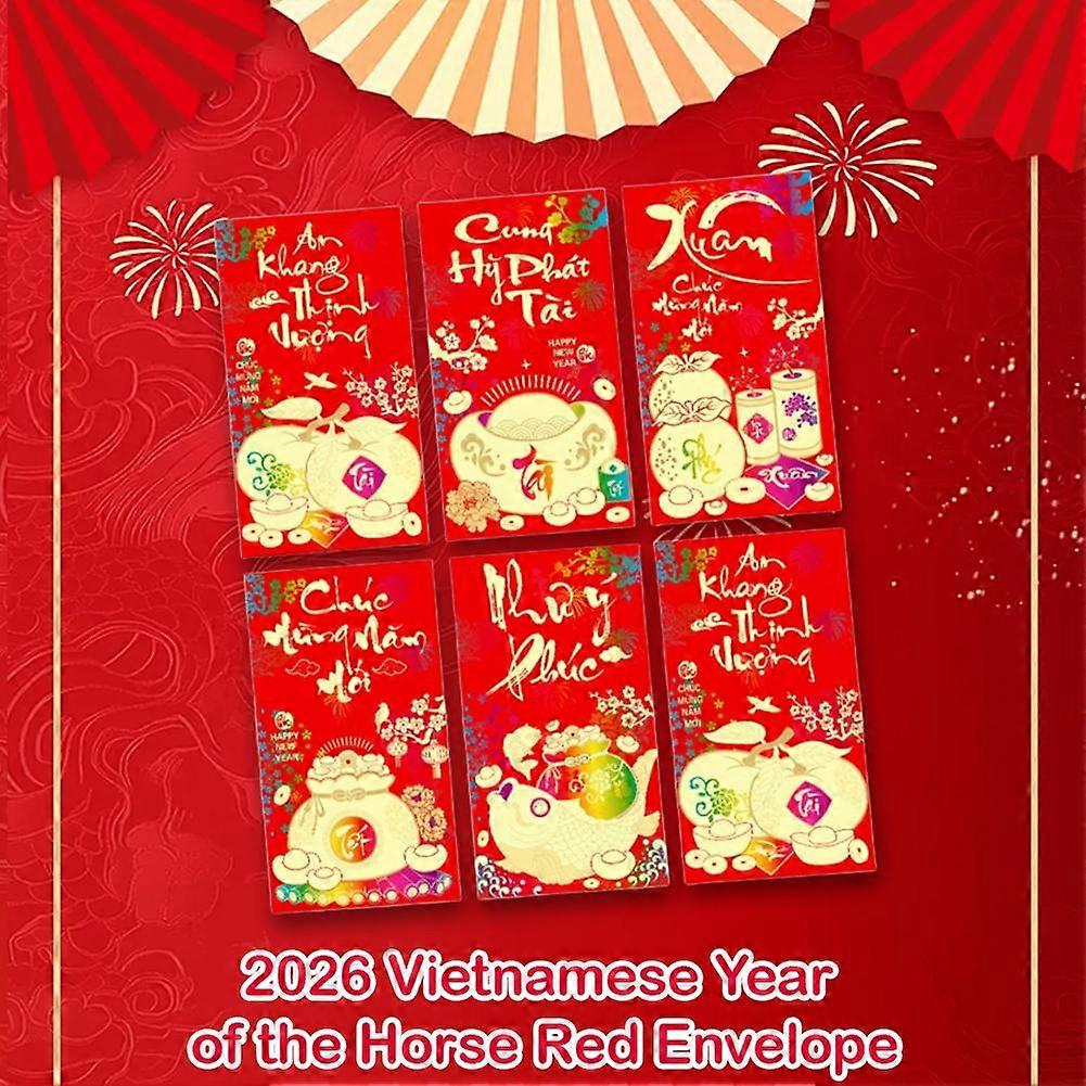 2026 Vietnamese Lunar Year of the Horse Red Packet | Fruugo AU