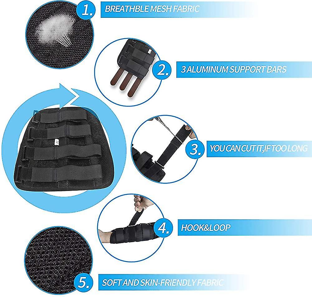 Elbow Brace Splint, Adult Arm Elbow Immobilizer, Adjustable Elbow ...