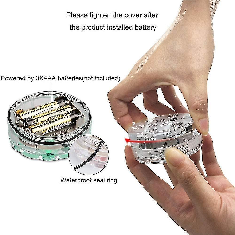 Set Of 2 Submersible Led Pool Lights For Aquarium, Jacuzzi, Pond, Pool ...