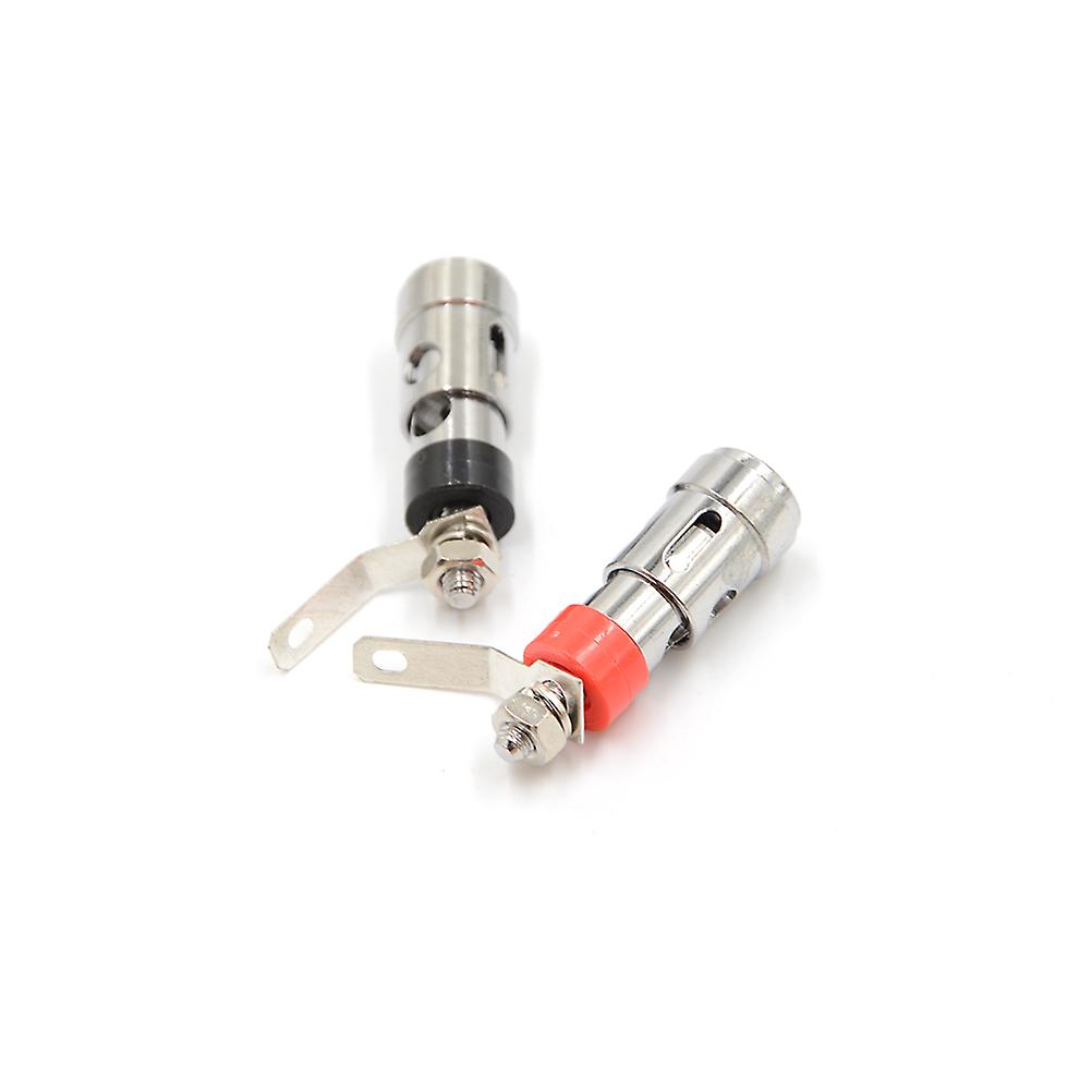2pcs Speaker Audio Amp Terminal Binding Post Spring Loaded Type Nickel ...