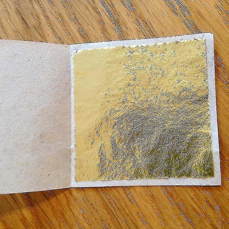100pcs 24k Gold Leaf Sheets For Art Crafts Design Gilding Framing Scrap ...