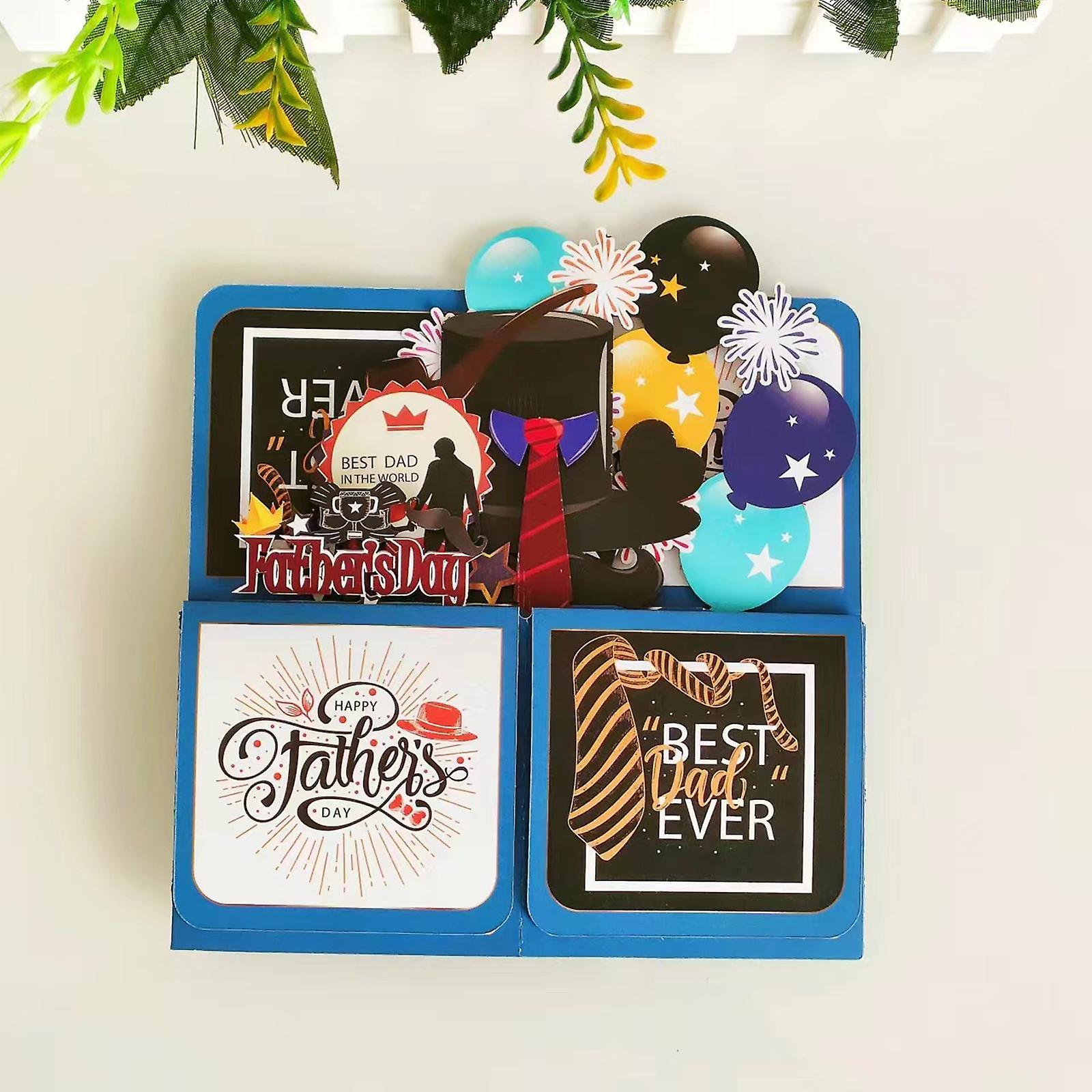 3D Father's Day Popup Card Gift Card Boxed Includes Envelope and Note ...