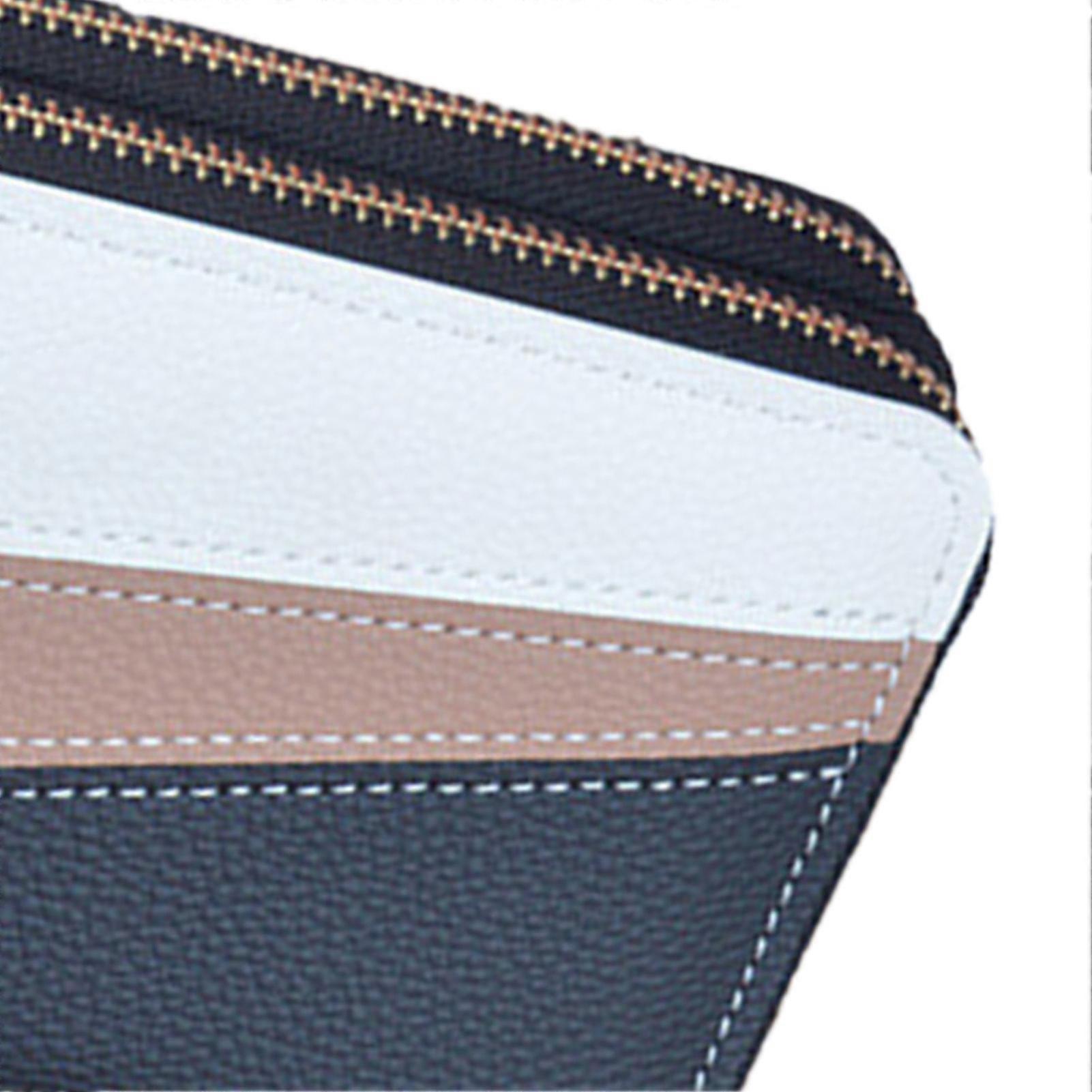 Large Capacity Black Long Wallet Purse with 2 Way Zipper and 2 ...