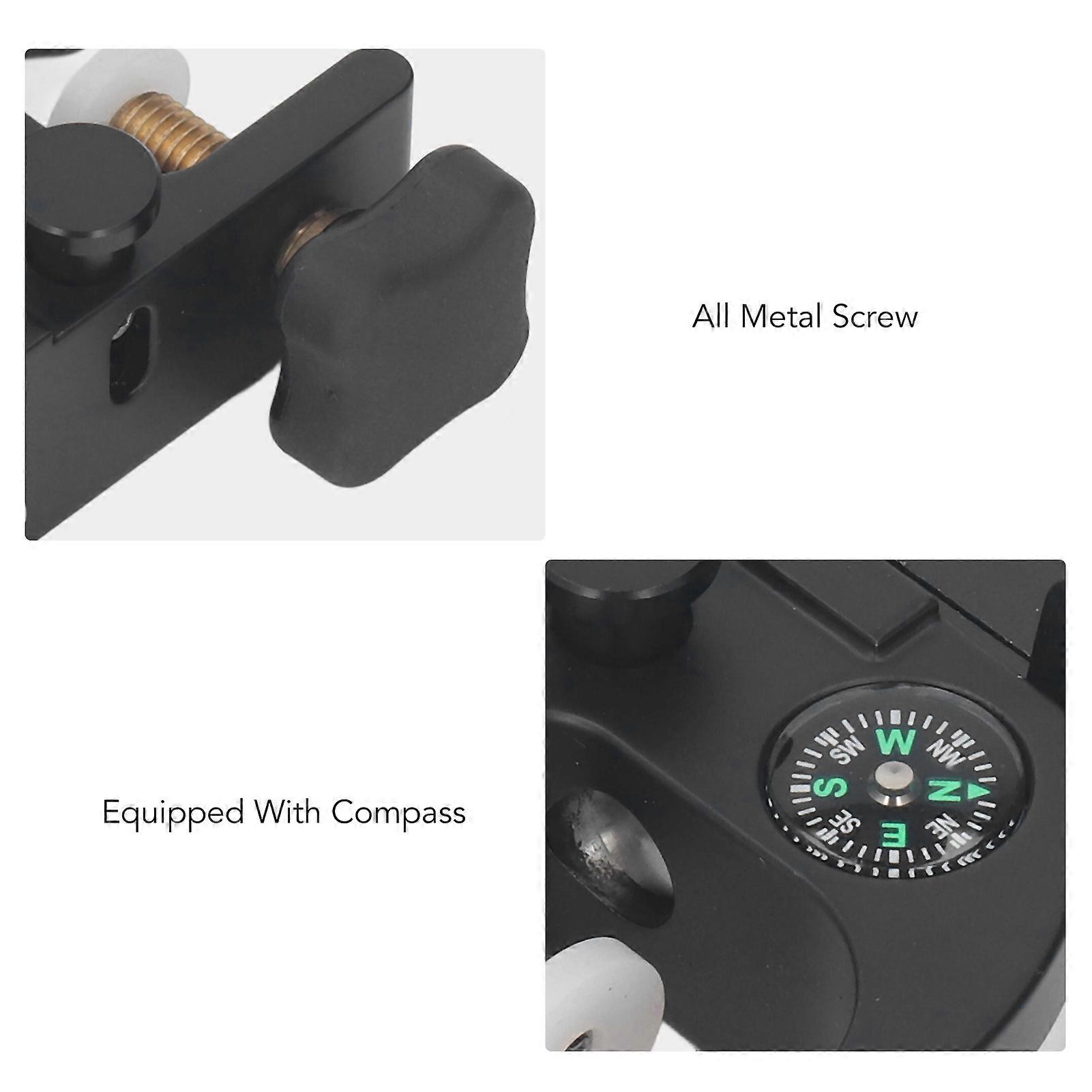 Data Collector Pole Clamp with Compass and Phone Holder Universal Portable GPS RTK Pole Clamp ...