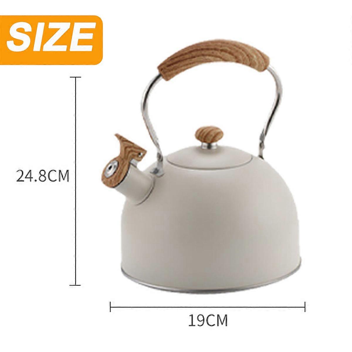 Tea Kettle,2.5 Liter Whistling Tea Kettle, Tea Pots for Stove Stainless ...