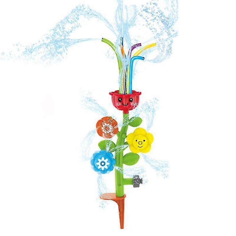 Water Sprinkler Outdoor Backyard Flower Spinning Sprinkler Toys Outdoor ...