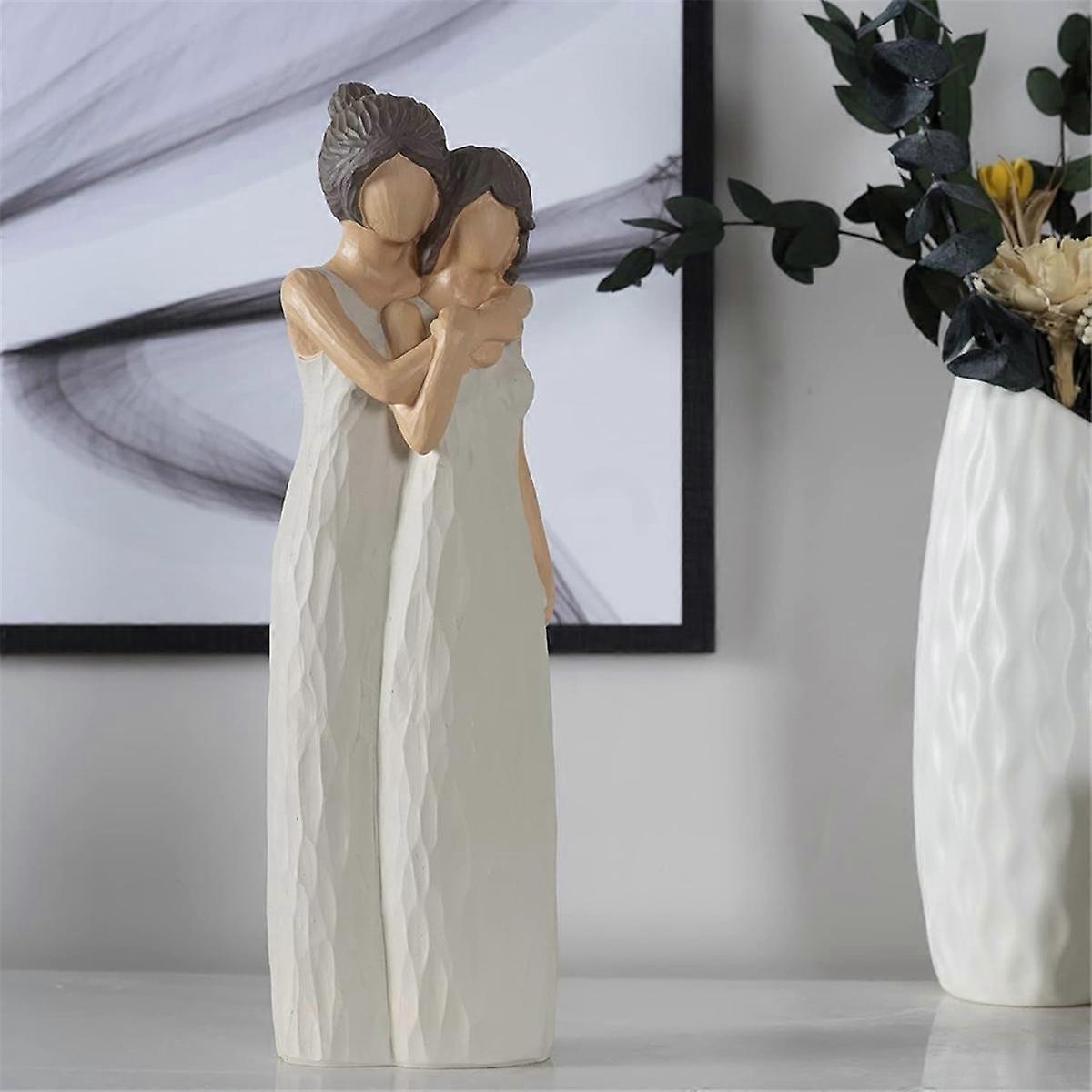 Mother and Daughter Figurines, Mother Daughter Hugging Figurine Statues ...