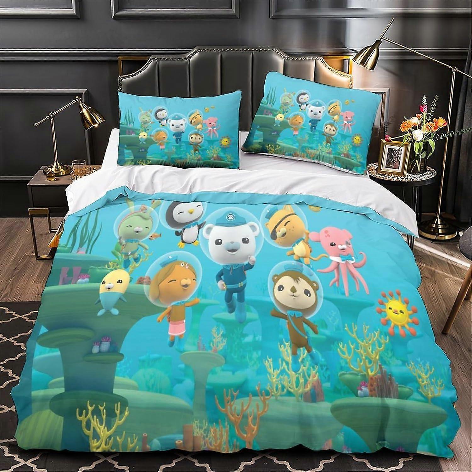 3D Print The Octonauts Bedding Set Cartoon Duvet Cover Set 3 Pcs Set ...
