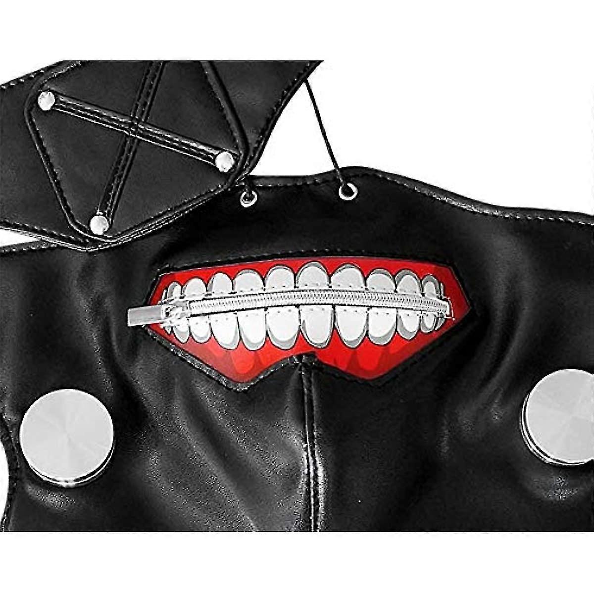 Tokyo Kaneki Ken Mask Adjustable Zipper 3d Pu Leather Mask With An ...