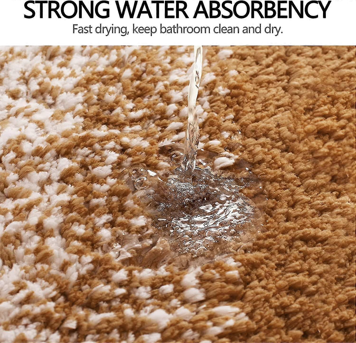 Sunla Bathroom Rugs Set 2 Piece, Microfiber 20" X 33" Bath Mat And 20 ...