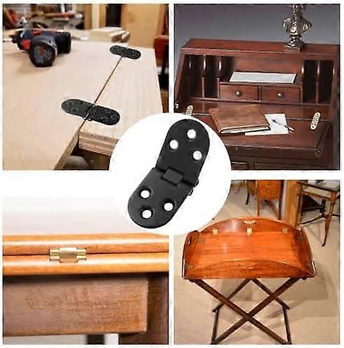 4Pcs Heavy Duty Folding Table Hinges, Black Sewing Machine Flip Top ...