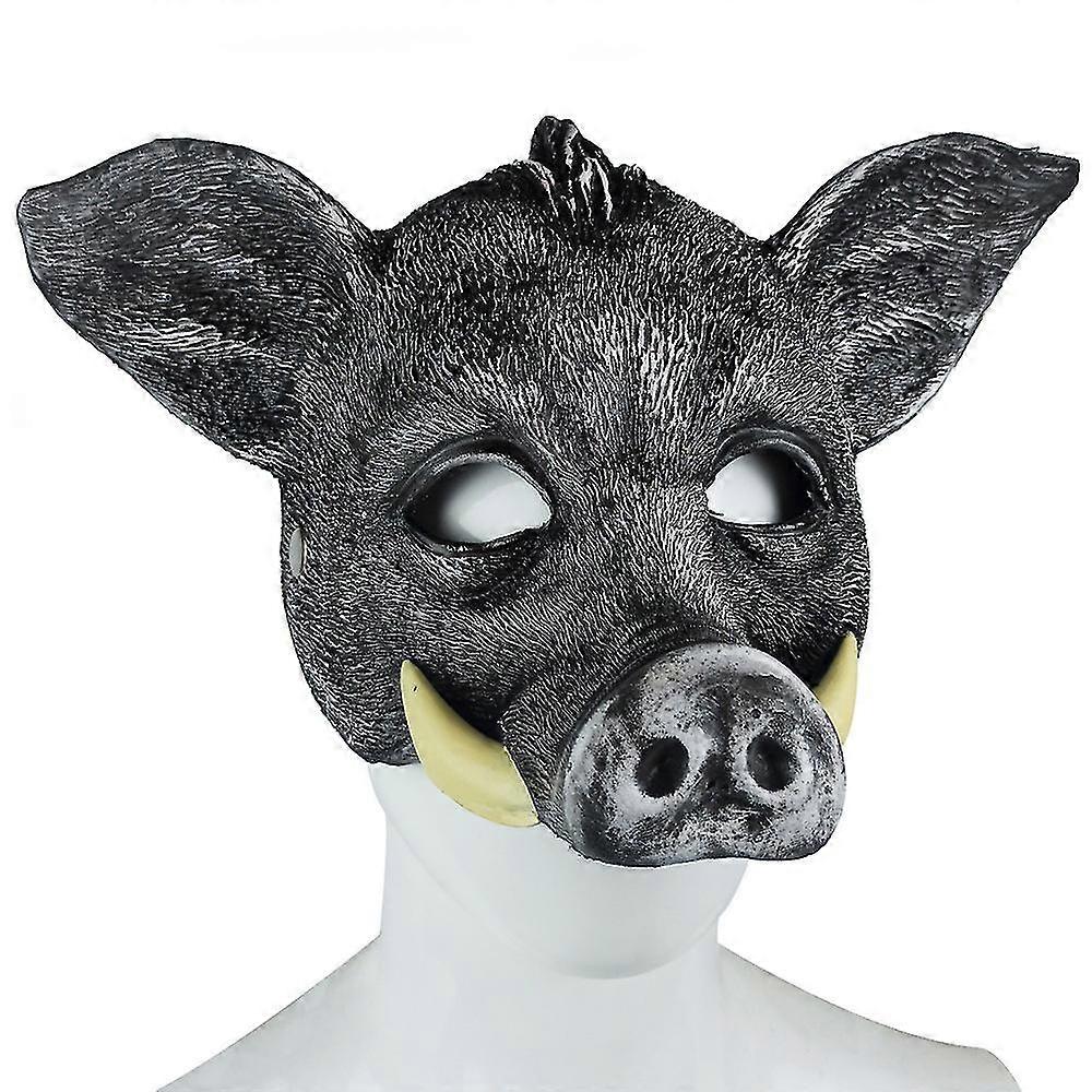 Pu Foam Pig Face Wild Boar Masks 3d Animal Cosplay Pig Head Sexy Role ...