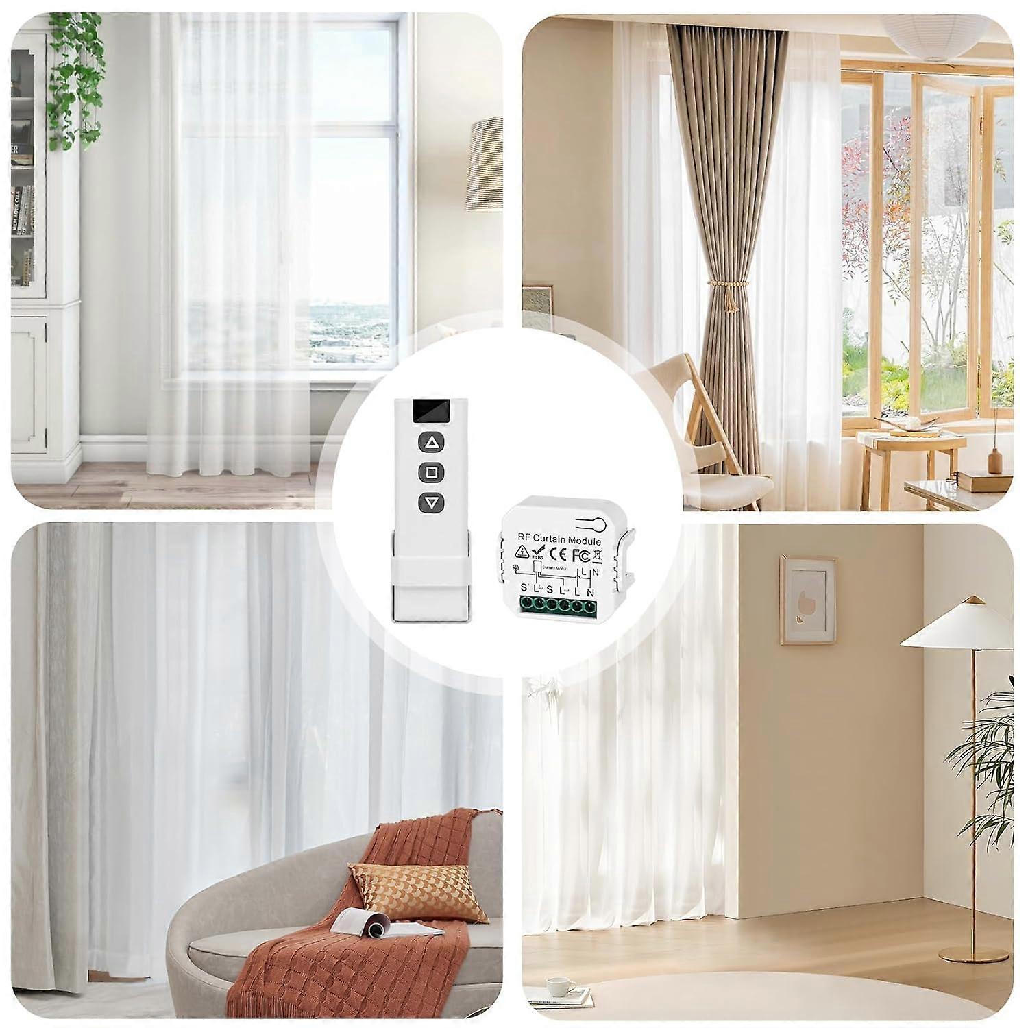 Wireless roller shutter control kit with RF remote control + receiver ...