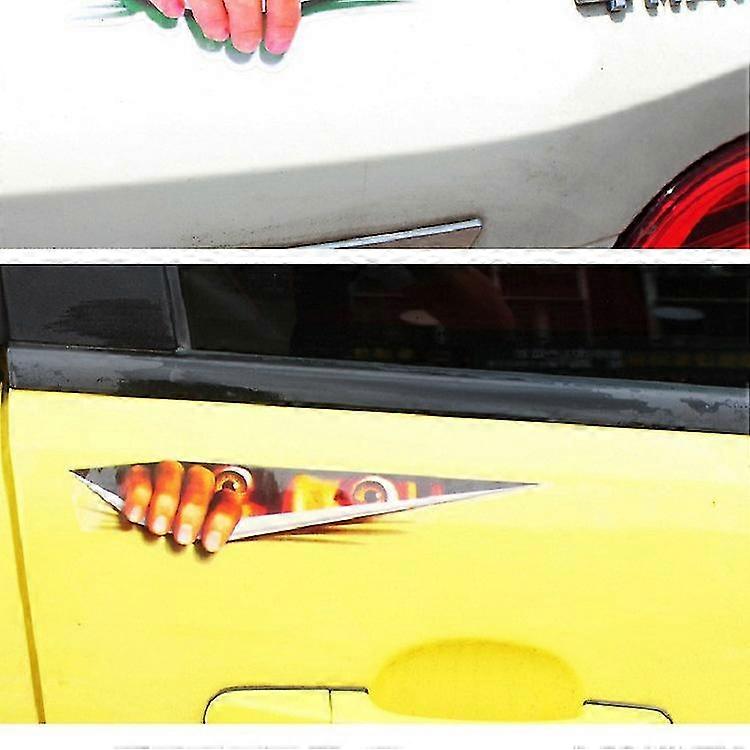 Waterproof 3d Personalized Car Stickers Eyes Peeking Car Decals Car ...