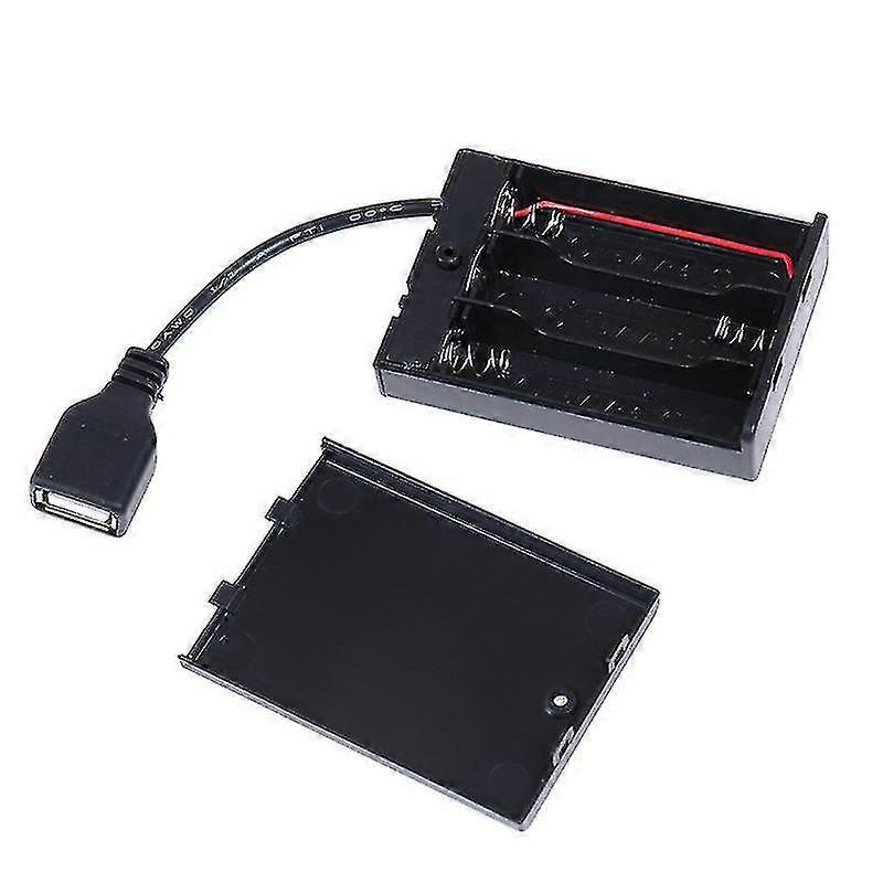 3*aa Battery Box With Usb Port For Building Block Led Light Kit With ...