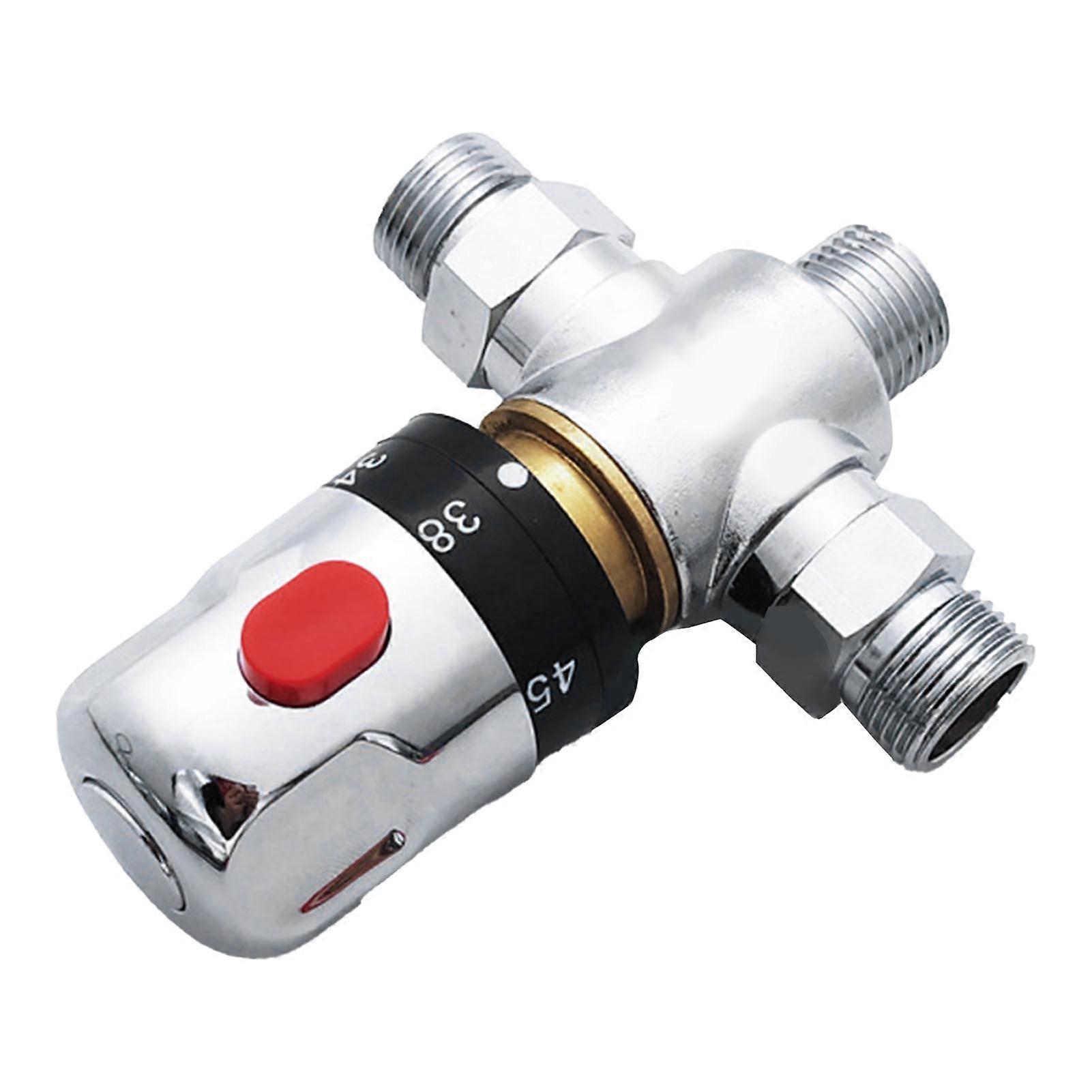 Thermostatic Mixing Valve 4/5in Stainless Steel for Shower Solar Water ...