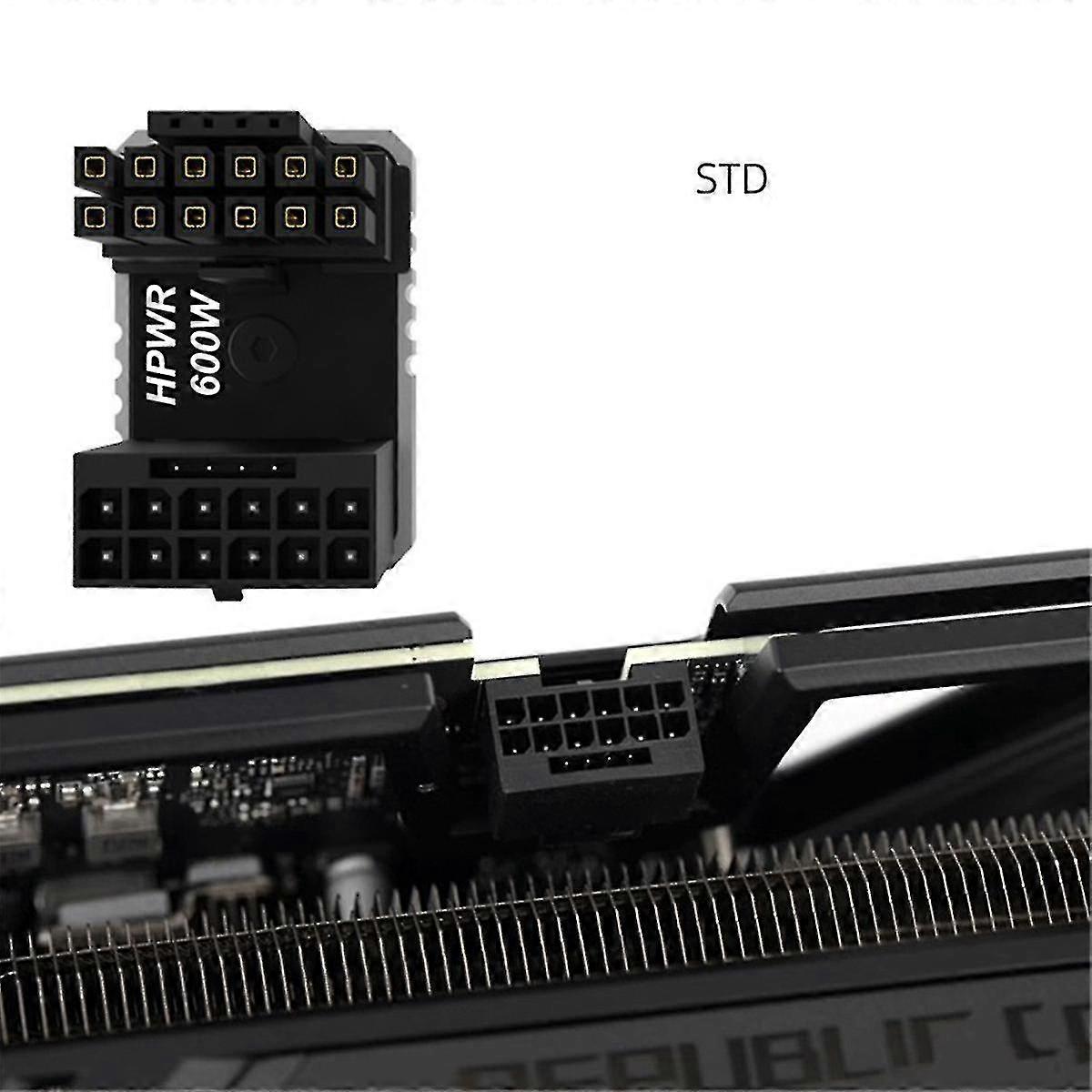 Power Supply Connector 16pin(12+4pin) Atx3.0 12vhpwr 600w Gpu 180 ...