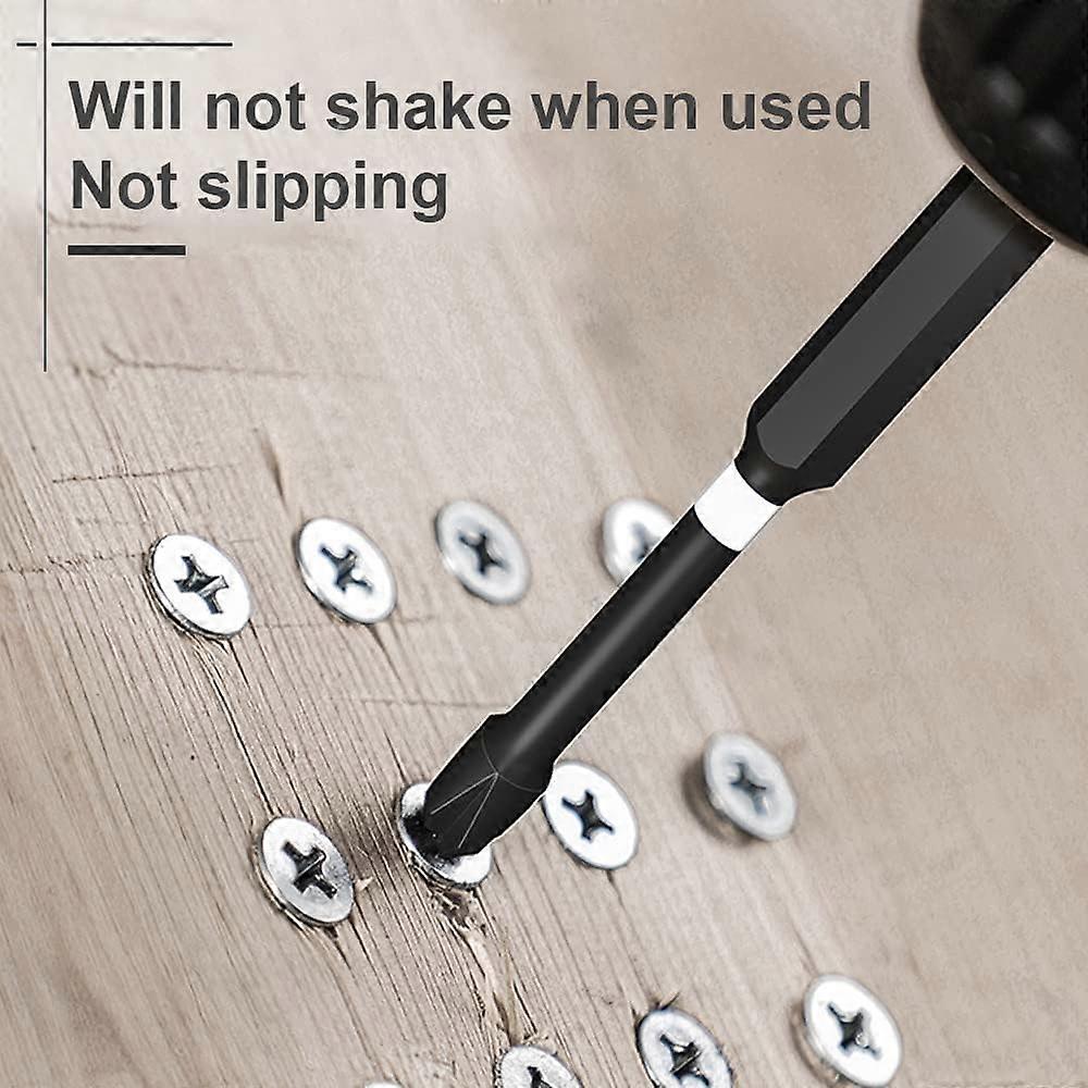 S2 Steel Non-Slip Magnetic Screwdriver Bit Set with Phillips Slot and ...