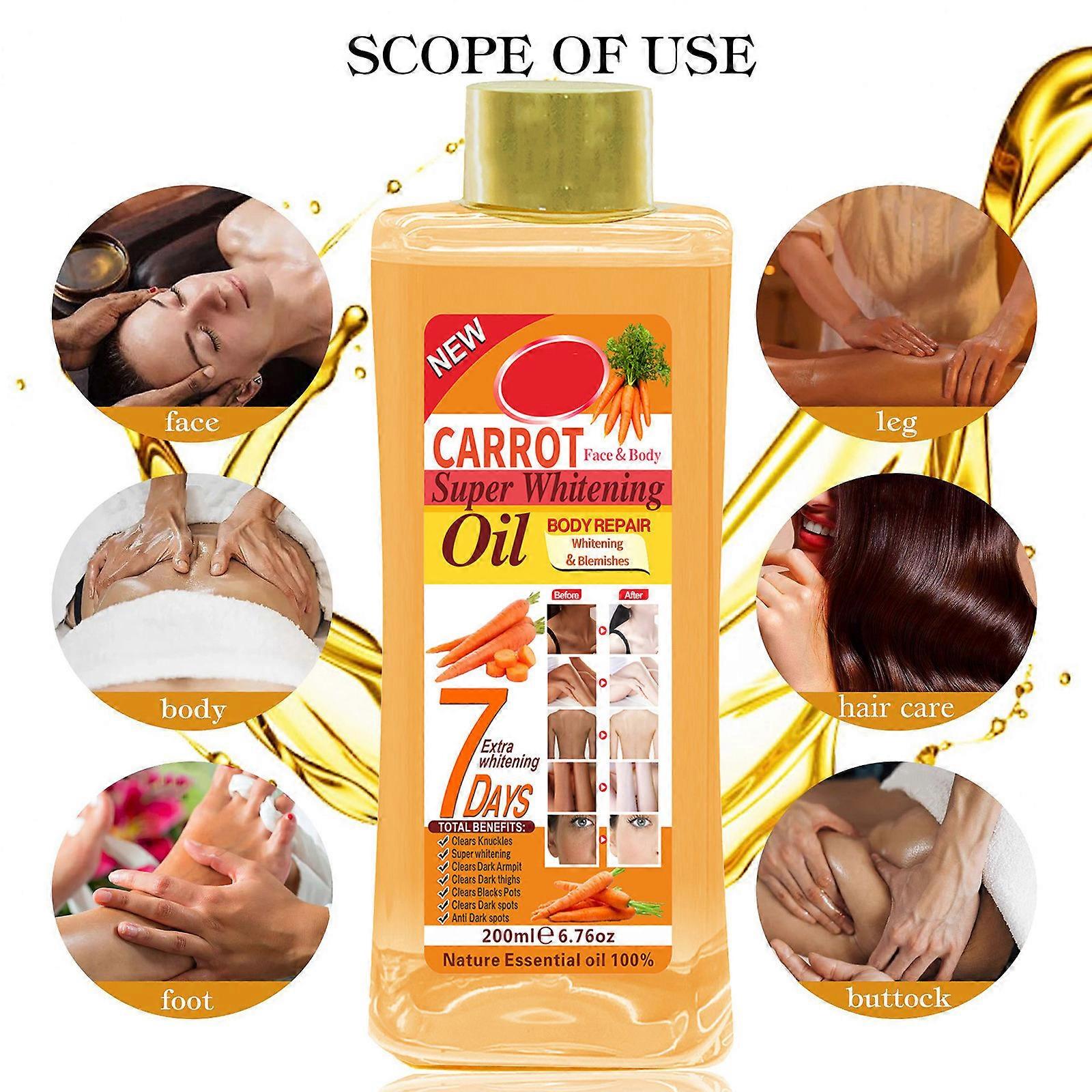 7 Days Carrot Oil Moisturizing Collaterals Fever Carrot Oil Body ...