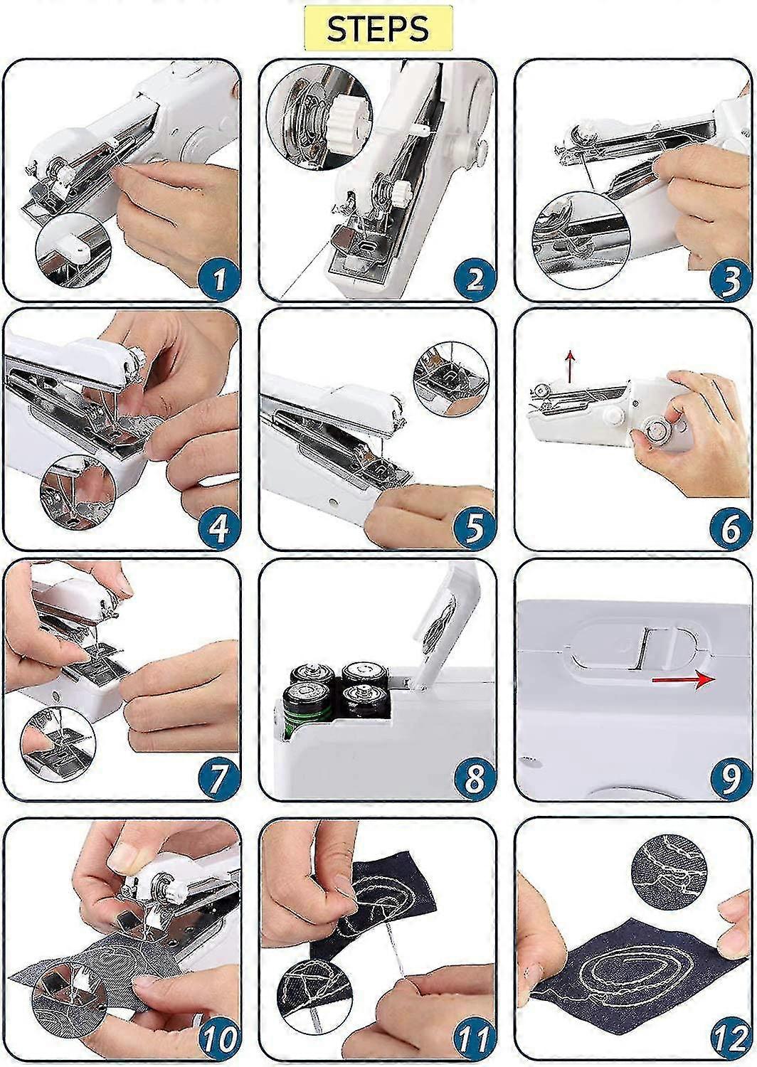 Handheld Sewing Machine, Mini Sewing Machine, Portable Sewing Machine ...