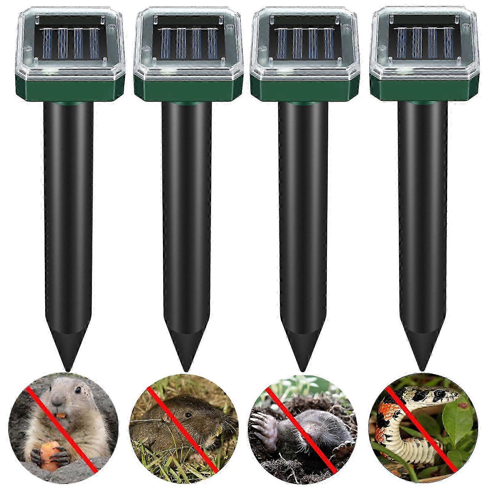 Solar Mole Repellent, Ultrasonic Mole Repellent Solar PoweredOutdoor ...
