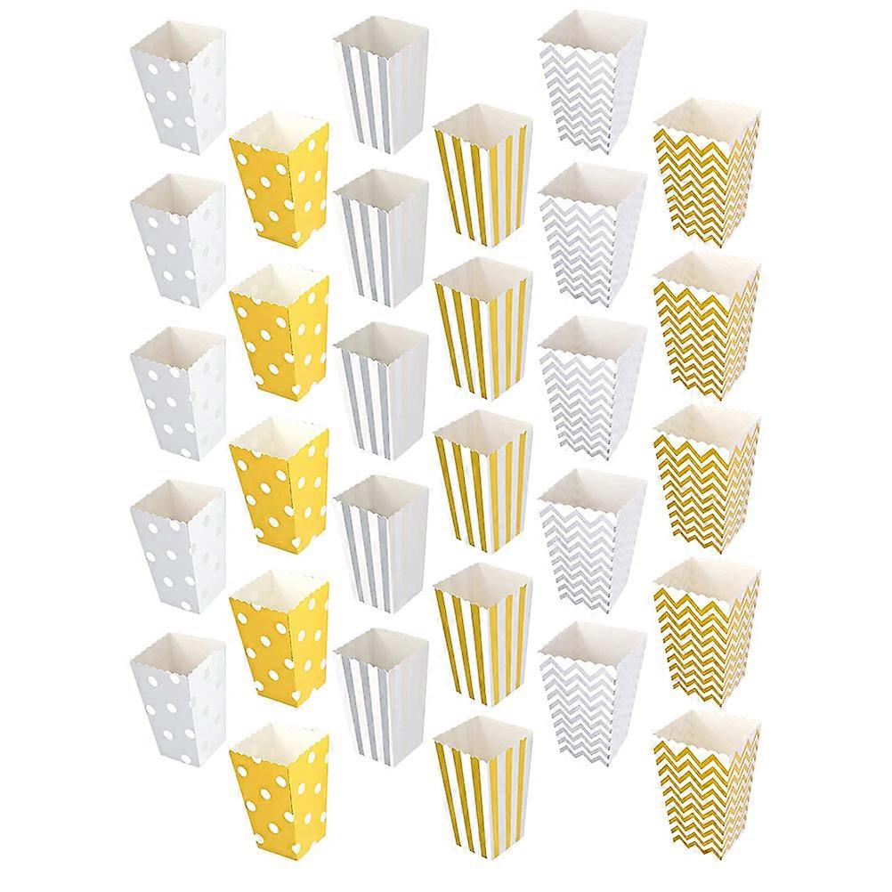 30 Pcs Popcorn Containers Popcorn Bucket Popcorn Wrappers Paper Popcorn ...