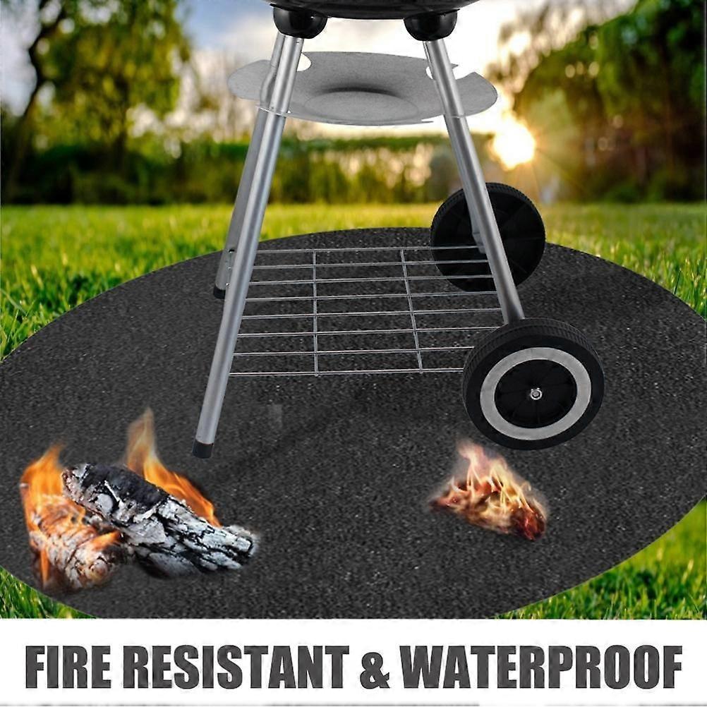 Fireproof Mat Under The Grill Mat Fire Pit Mat for Protecting Deck and ...