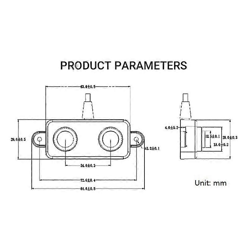 Ultrasonic Ranging Sensor PWM 3-450cm for Measure the Water Level ...