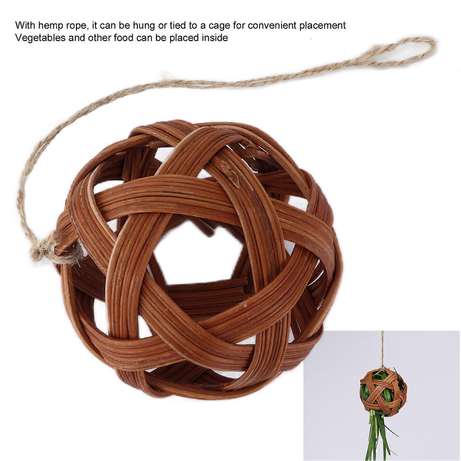 Rattan Ball Chew Toys for Hamsters Safe Non Toxic Small Pet Chewing Toy ...