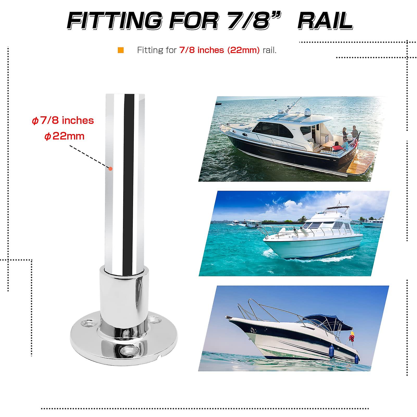 Heavy Steel Boat Base Rail Hardware Pole Boat Base Rail Column Yacht ...