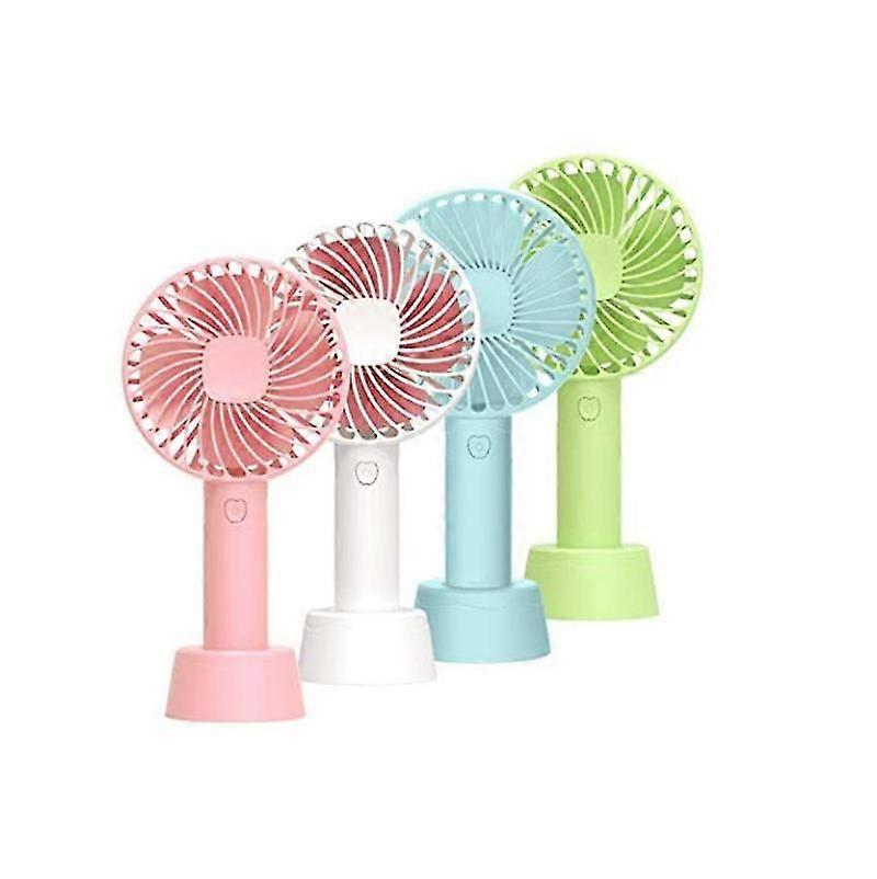 Mini Fan Handheld Portable Hand Fan Rechargeable Usb (color : White, No ...