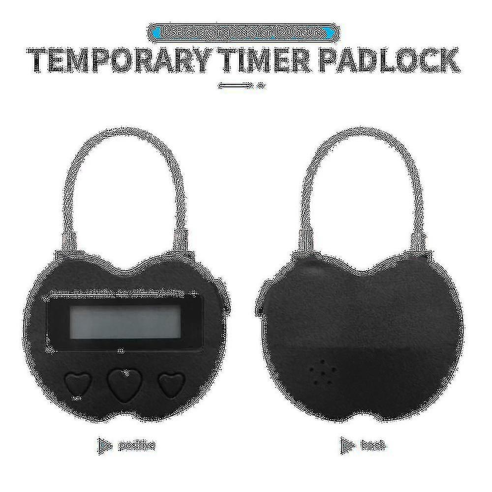 Smart Time Lock Lcd Display Time Lock Usb Rechargeable Temporary Timer ...