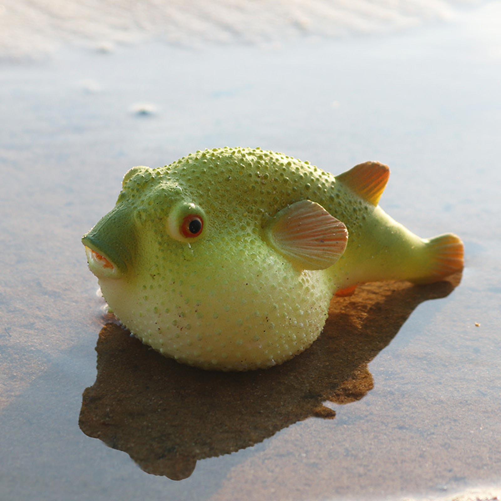 3xRealistic Sea Animal Pufferfish Figure Model Squeeze Fidget Sensory ...