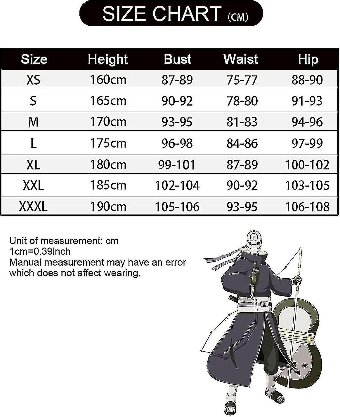 Naruto Uchiha Obito Cosplay Anime Costume Halloween Party Uniform Suits ...