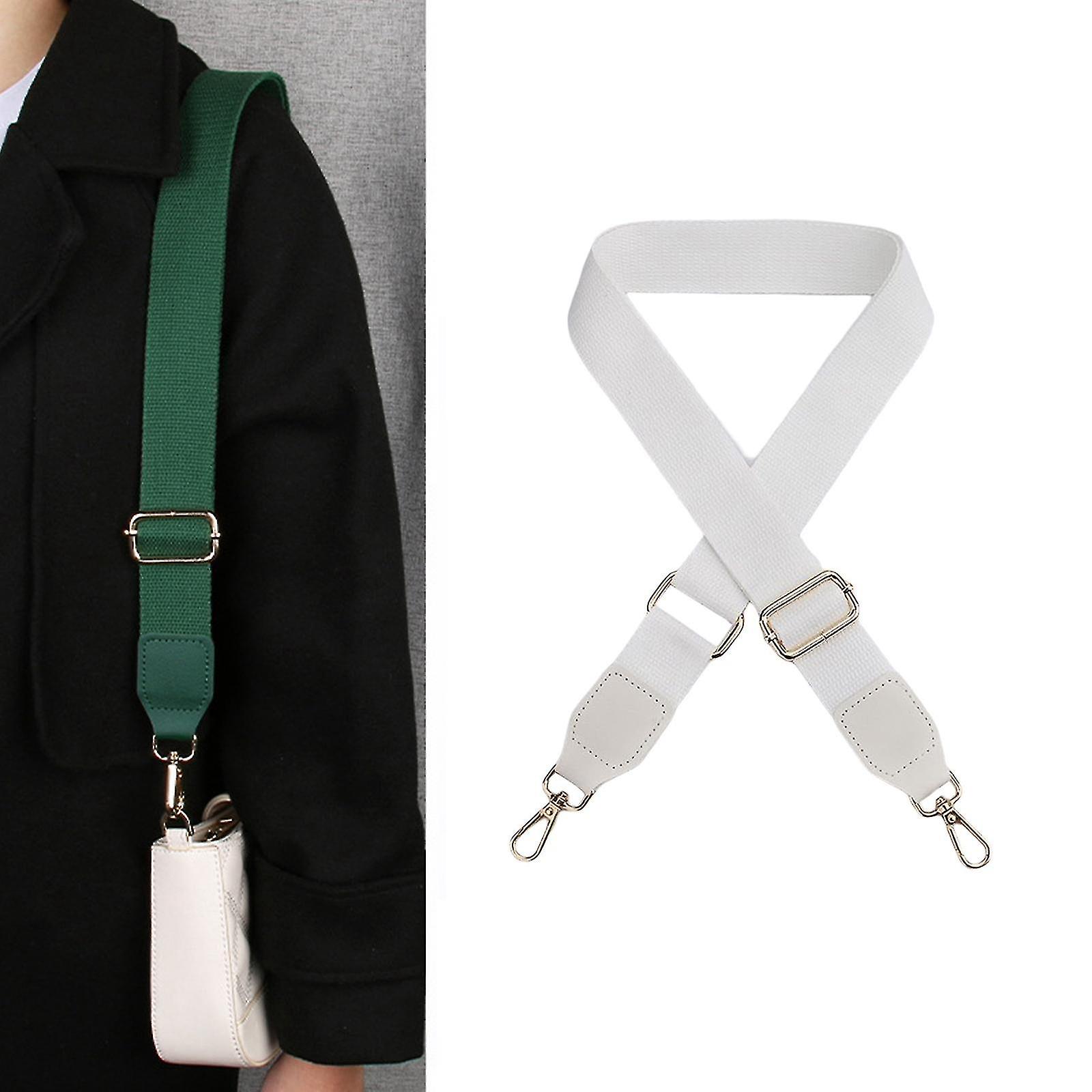 Adjustable Crossbody Bag Strap Replacement Shoulder Handbag Belt White ...