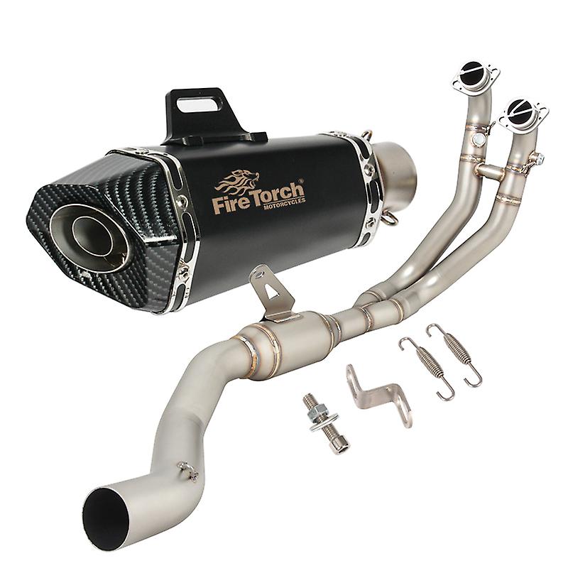 Full Systems Motorcycle Muffler Espace Front Link Pipe Moto Exhaust ...