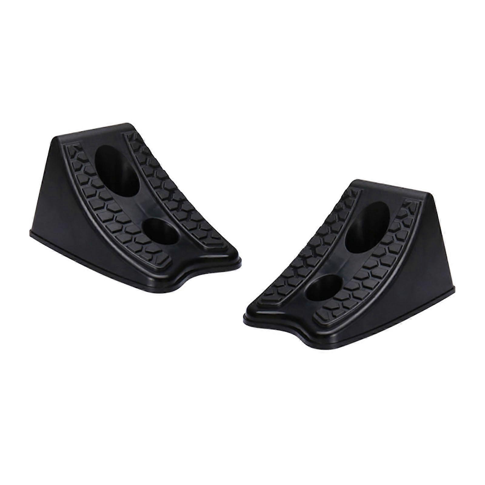 2 Pieces Wheel Chocks Stable High Performance Wheel Wedge Car Control ...