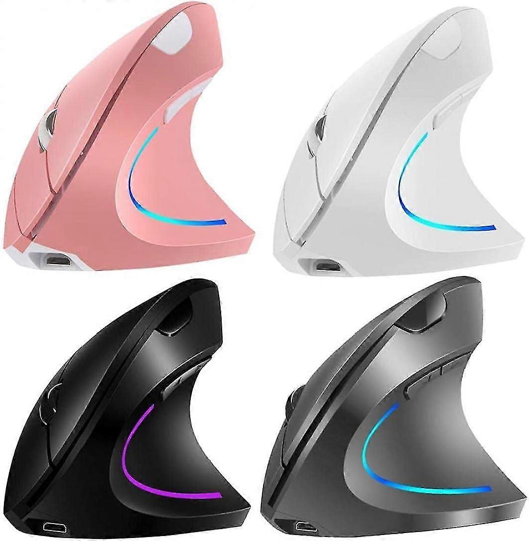 Vertical Mouse H1 2.4G USB Wireless Rechargeable 2400DPI Gaming Mouse ...